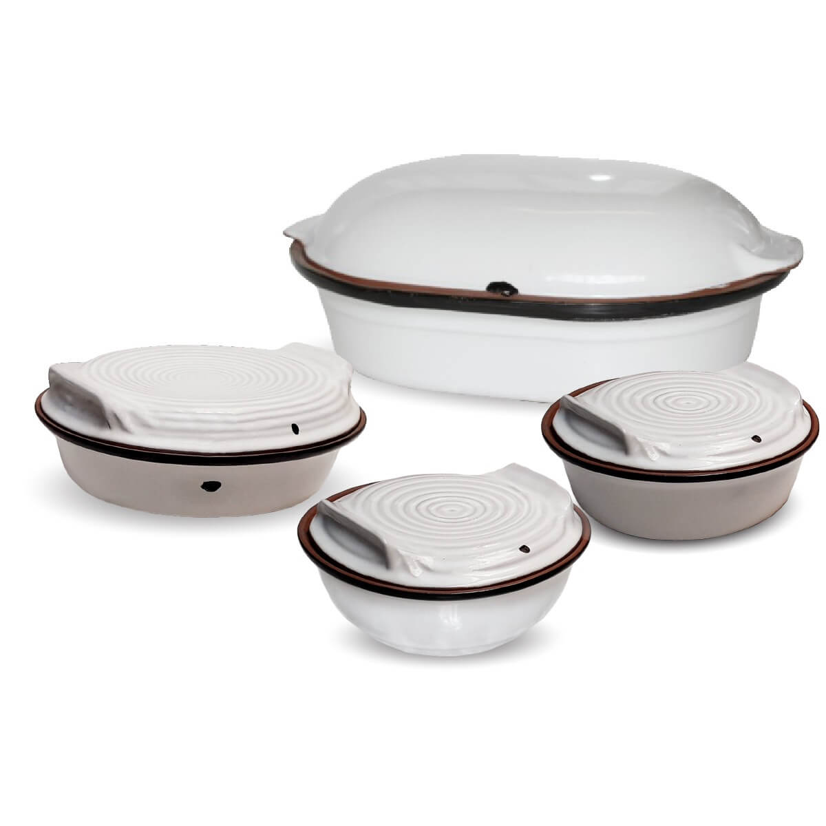 Something of Everything Set - Flat Lids - Argilla Pottery Online Shop