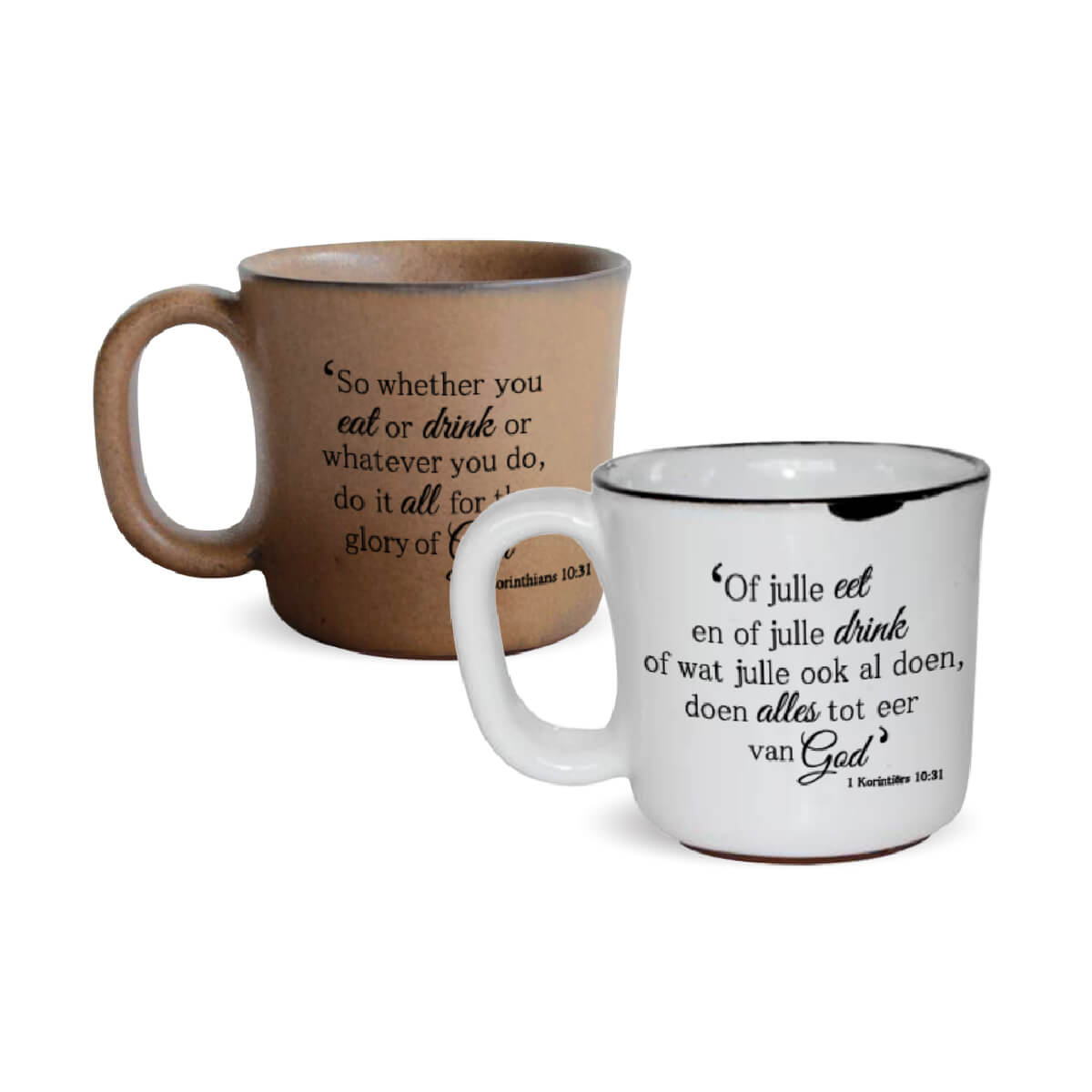 Timeless Classic Cup - Sandstorm & Country Style | Argilla Pottery