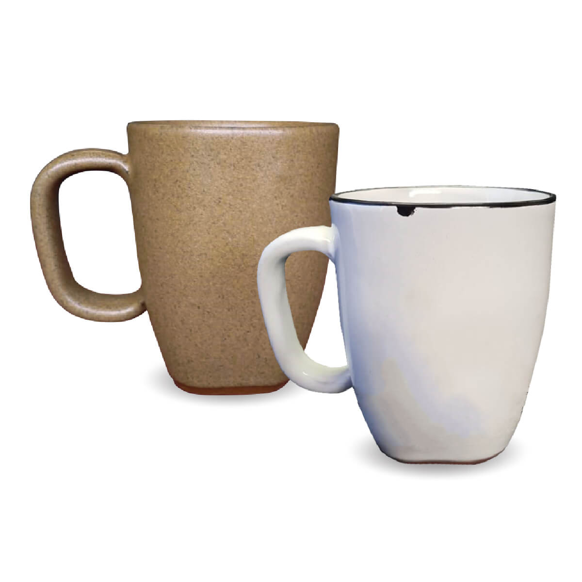 Modern Square Mug - Sandstorm & Country Style | Argilla Pottery