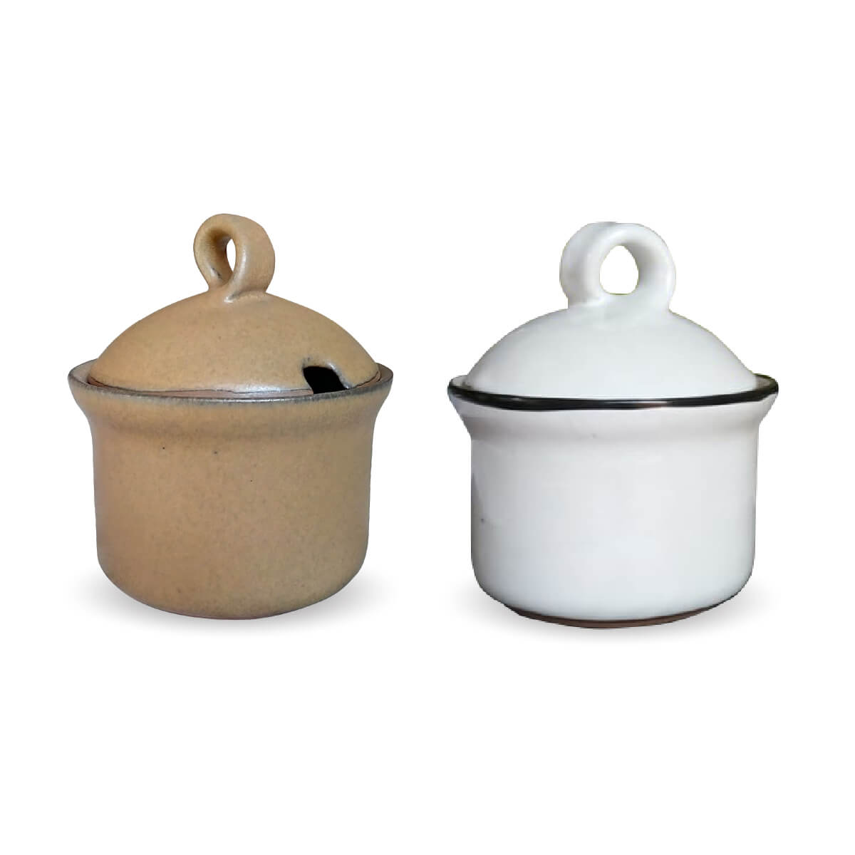 Elegant Sugar Bowl - Sandstorm & Country Style | Argilla Pottery