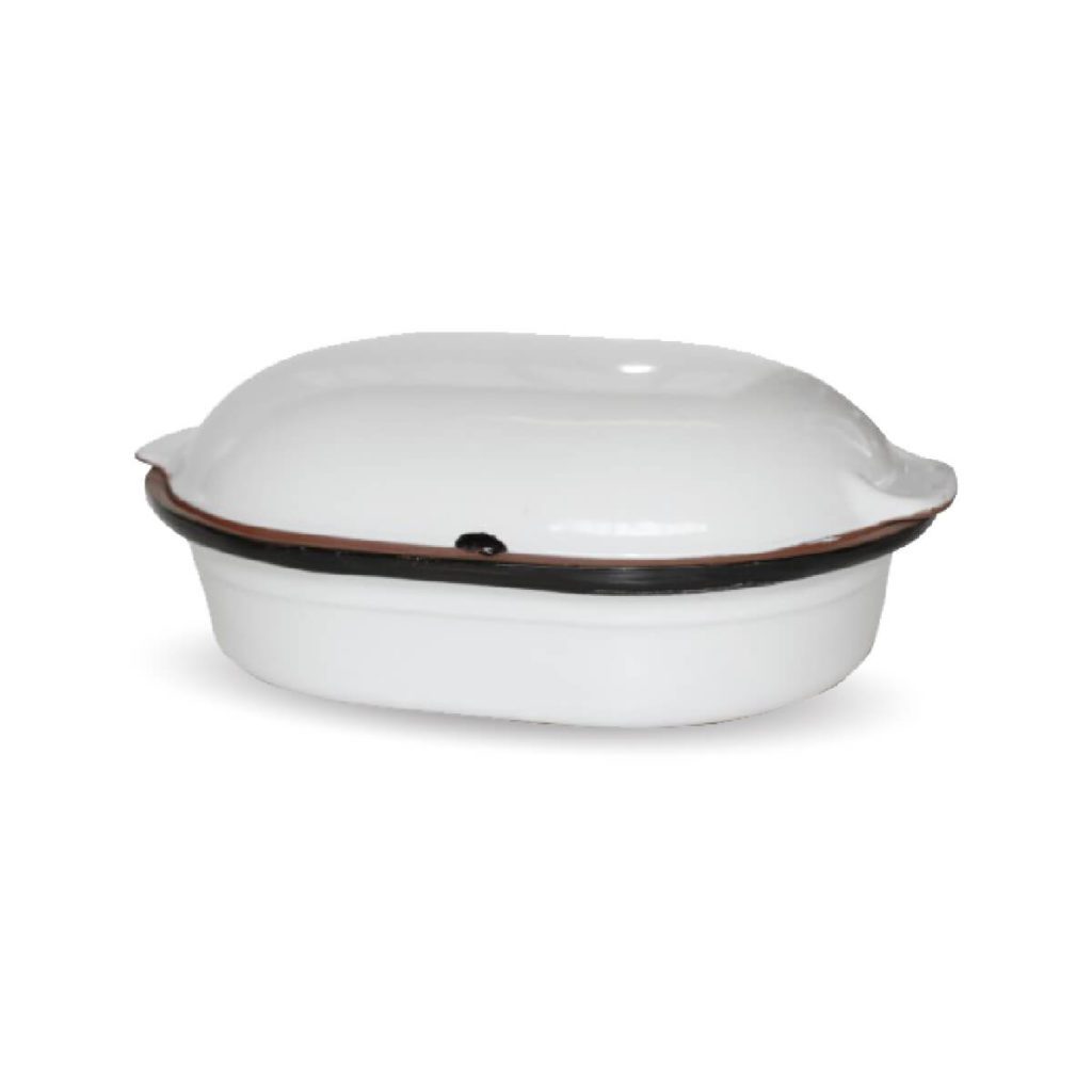 Versatile Large Oval Roaster - Country Style & Sandstorm | Argilla Pottery