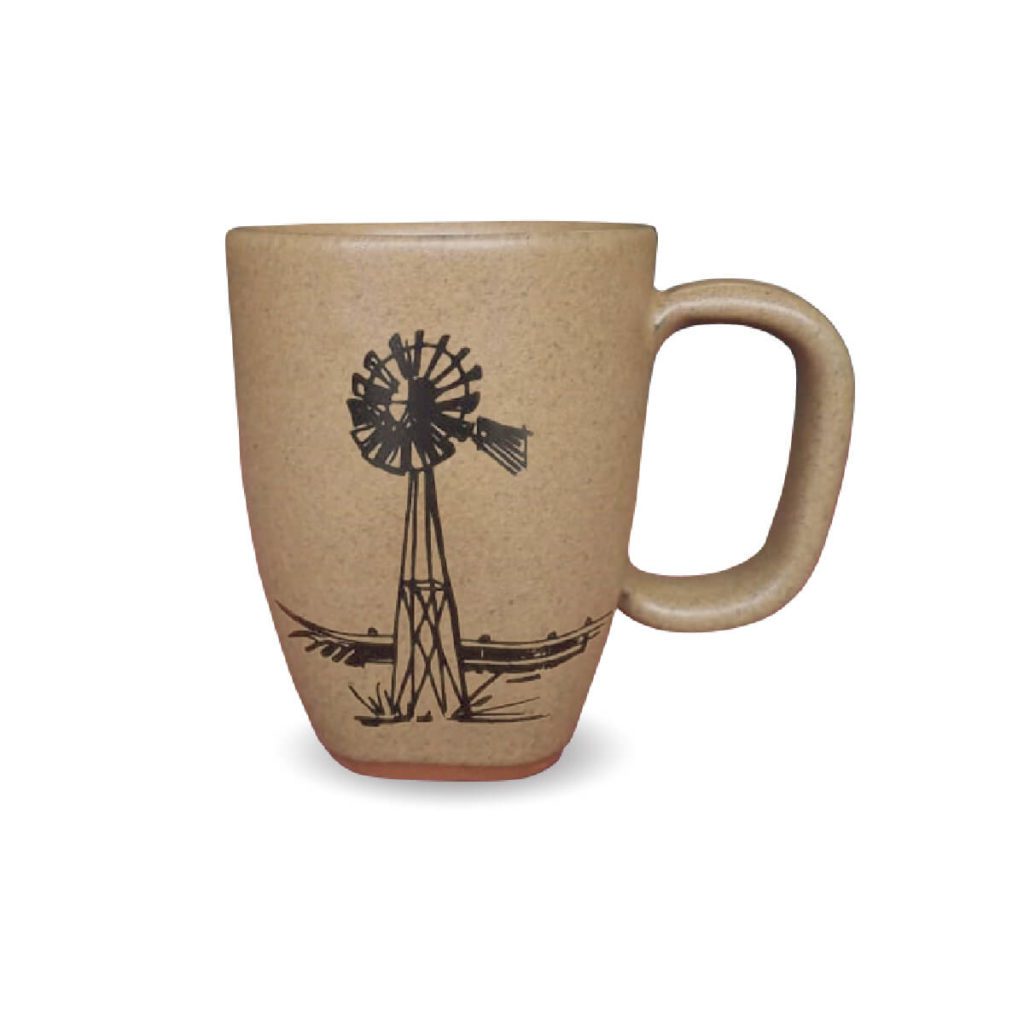 Modern Square Mug - Sandstorm & Country Style | Argilla Pottery