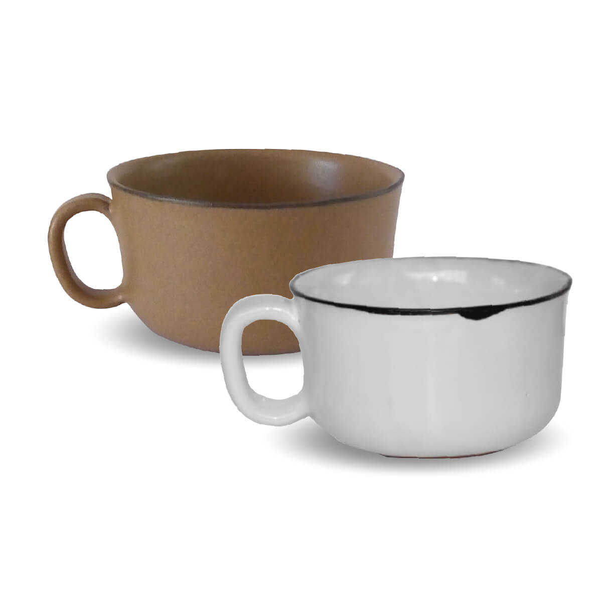 Elegant Soup Mug - Sandstorm & Country Style | Argilla Pottery