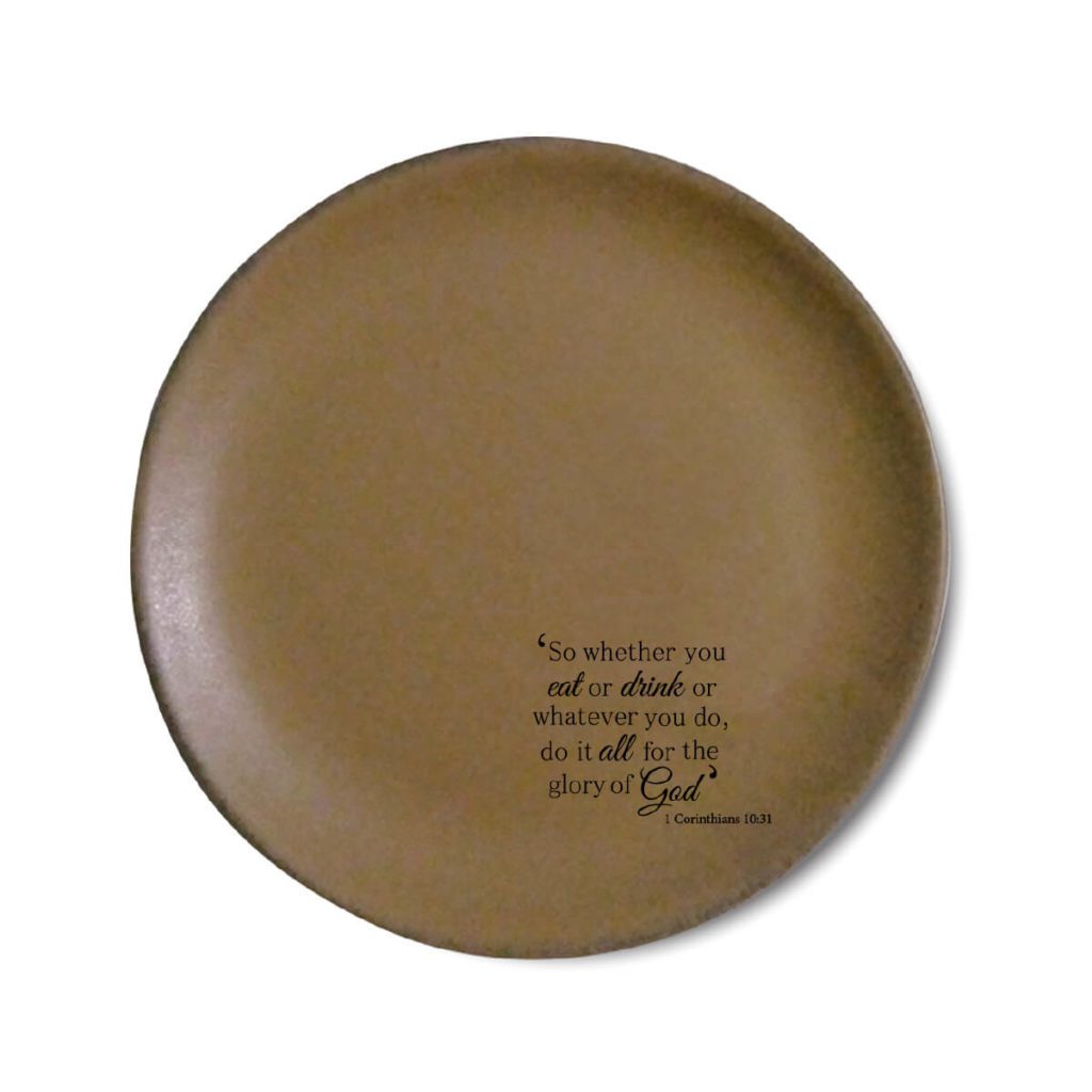 Practical Standard Round Plate - Same Colours & Motifs | Argilla Pottery