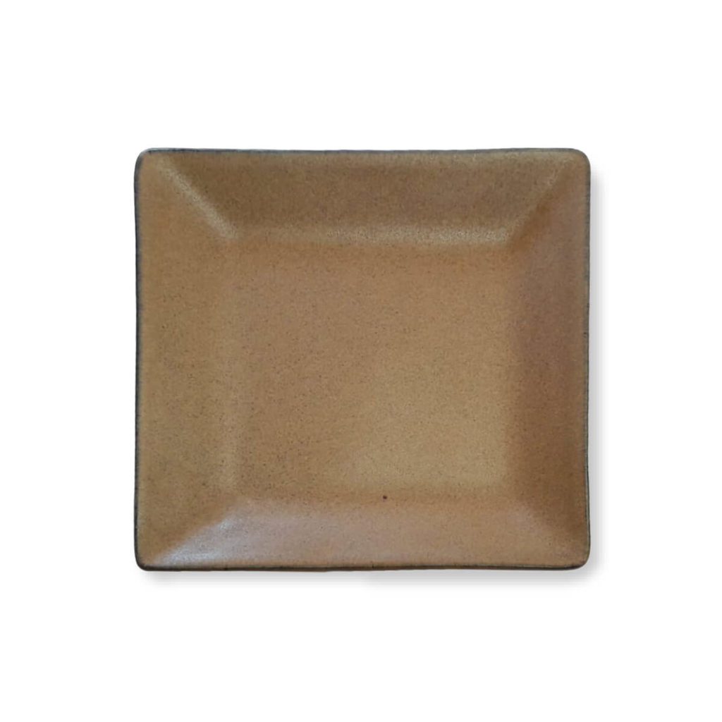 Small Square Plate - Sandstorm & Country Style | Argilla Pottery