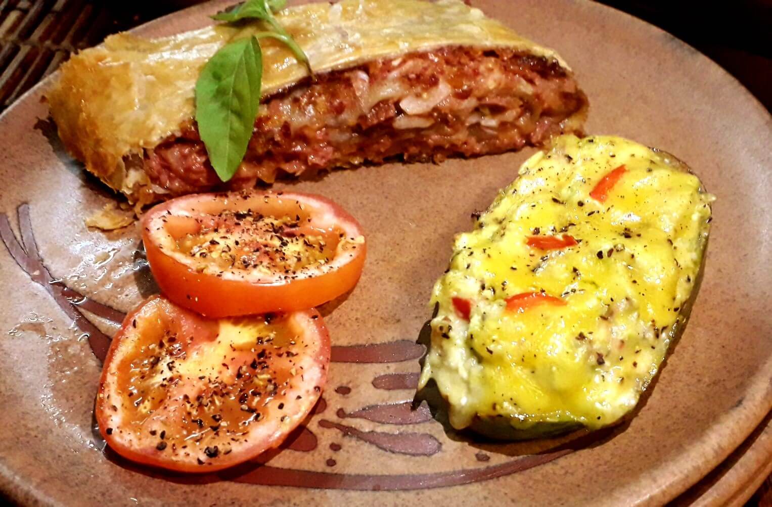 Bully Beef Roll and Stuffed Avo - Argilla Pottery Online Shop