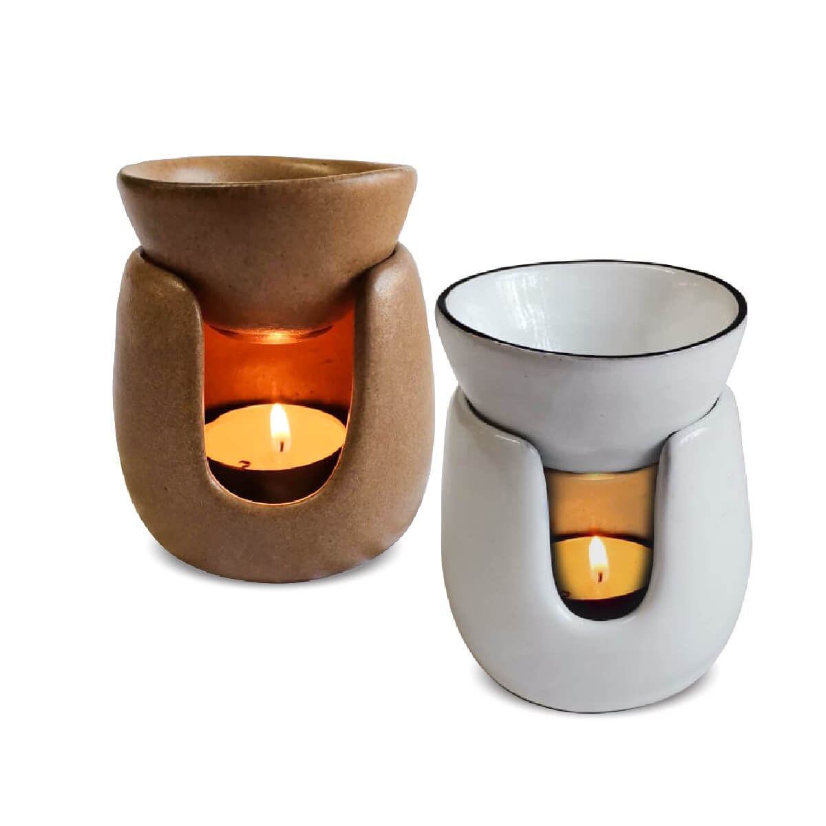 Versatile Oil Burner - Sandstorm & Country Style | Argilla Pottery