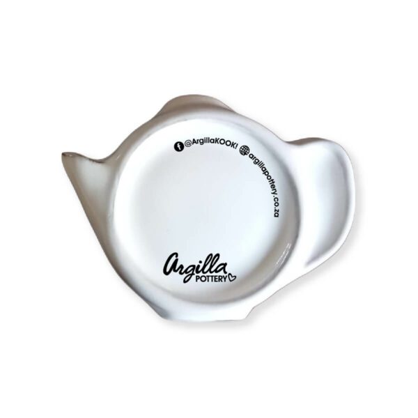 Handcrafted Teapot-Shaped Teabag Holder - Argilla Pottery