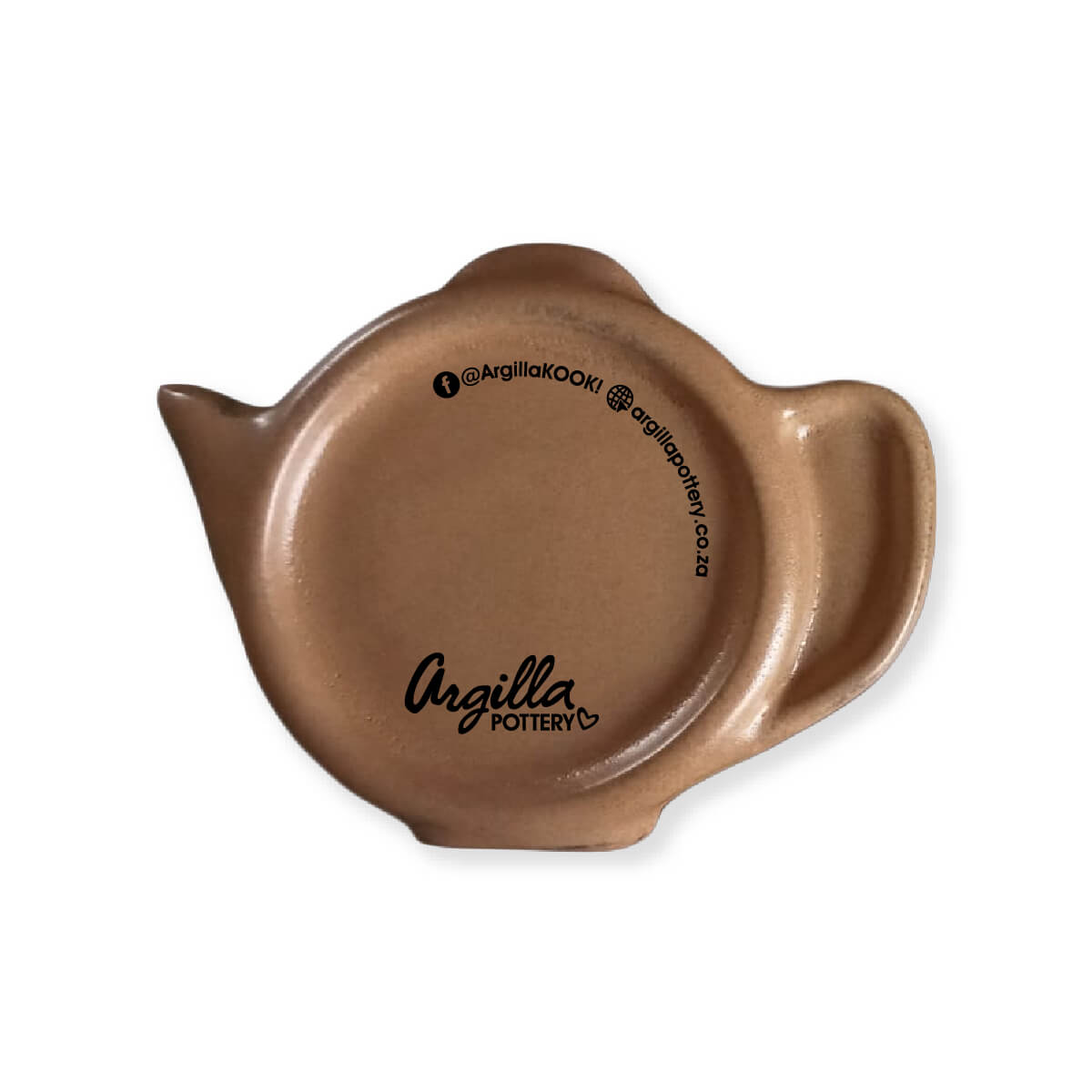 Handcrafted Teapot-Shaped Teabag Holder - Argilla Pottery