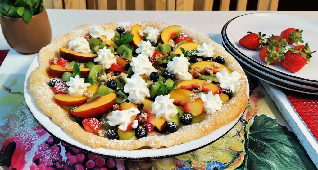 Deep Dish Fresh Fruit Pizza - Argilla Pottery Online Shop