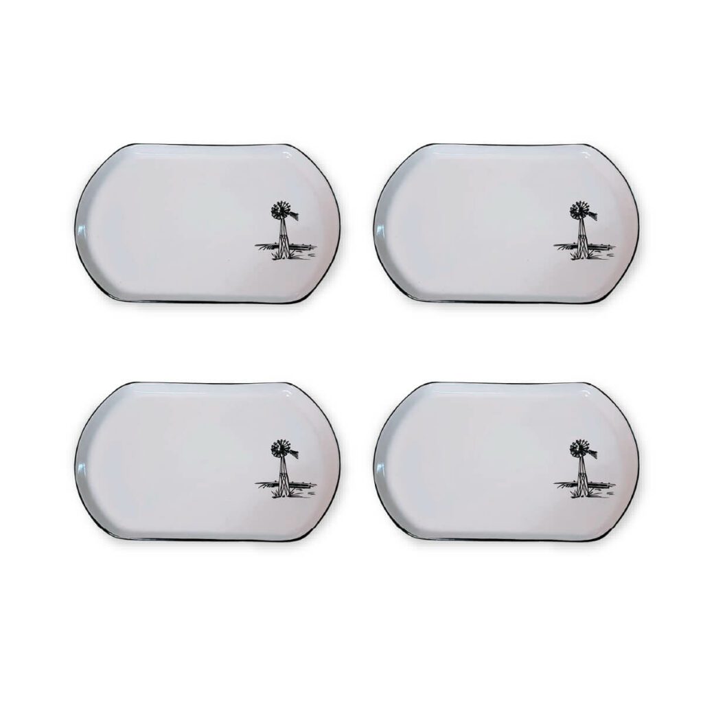 Small Steak Plate - Country Style & Sandstorm | Argilla Pottery