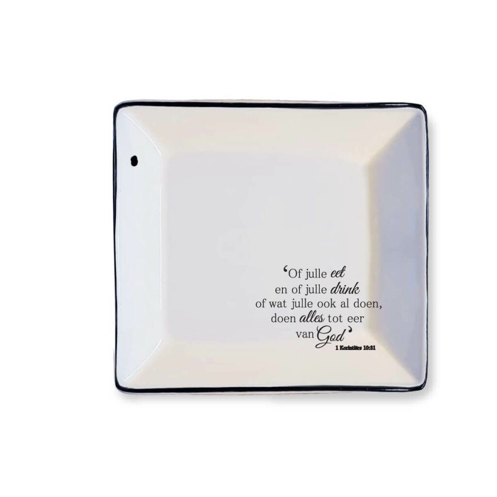 Small Square Plate - Sandstorm & Country Style | Argilla Pottery